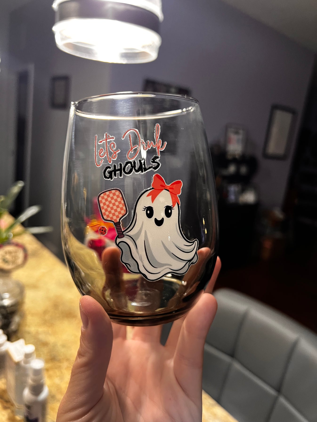 Let’s Dink Ghouls Glass – That Pickleball Swag