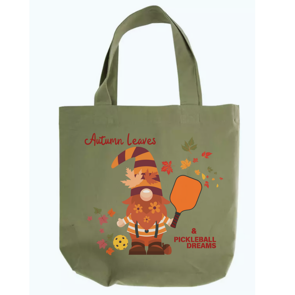 Fall Tote Bag - Autumn Leaves & Pickleball Dreams – That Pickleball Swag