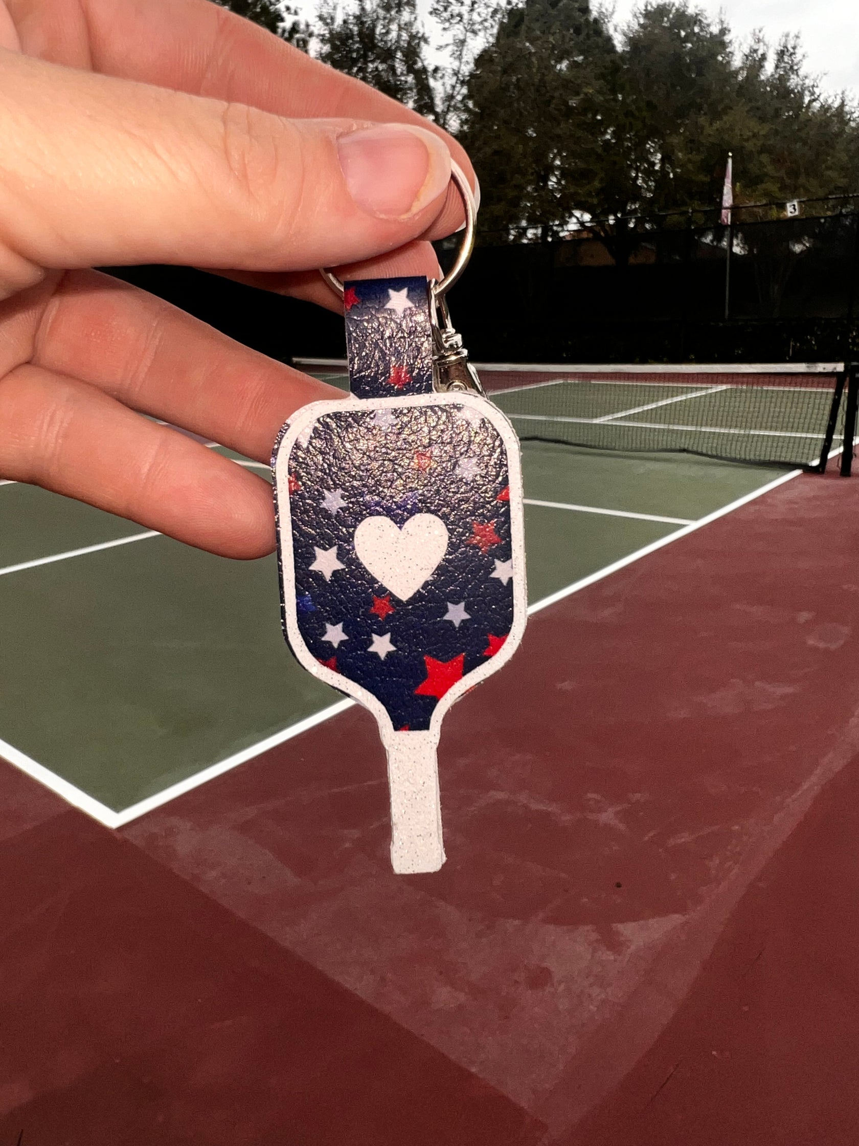 Faux Leather Pickleball Paddle Keychains – That Pickleball Swag